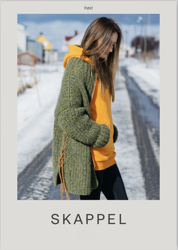 skappel-oppskrift-rost-jakke-myk-garn - Happy Knitting AS